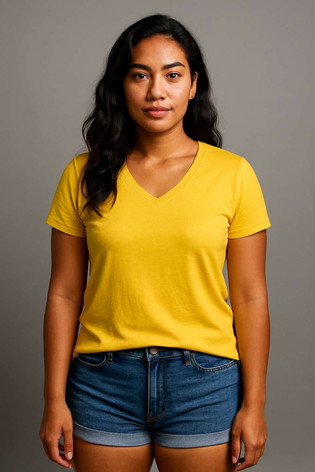 T-shirt Col V Uni - Taaroa shop