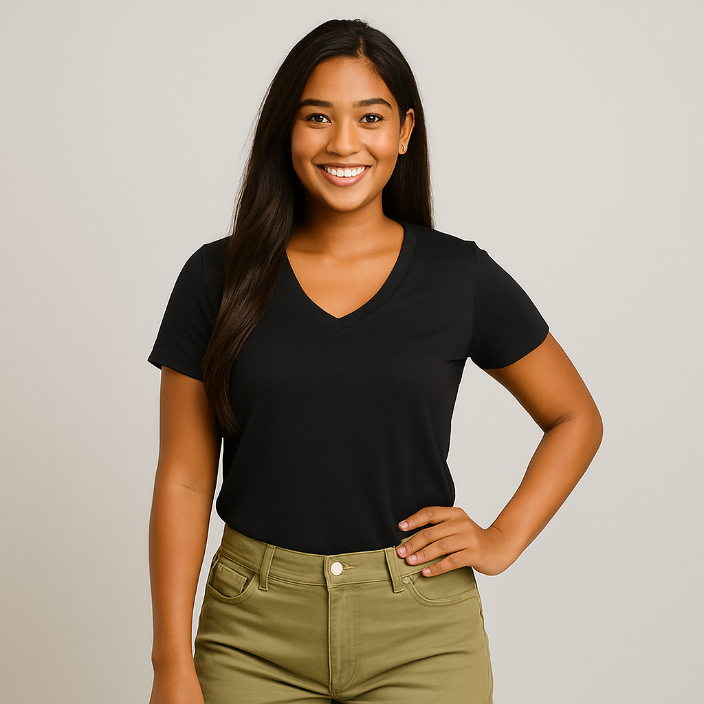 T-shirt Col V Uni - Taaroa shop